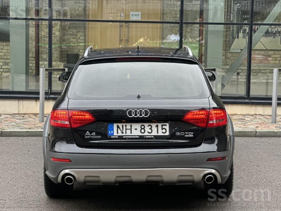 Black Audi Allroad 2009 in Riga, with an engine capacity of 3.00 L and mileage of 266 thousand km for 7950 €, photo 19 on AUTOMOTO.COM.LV