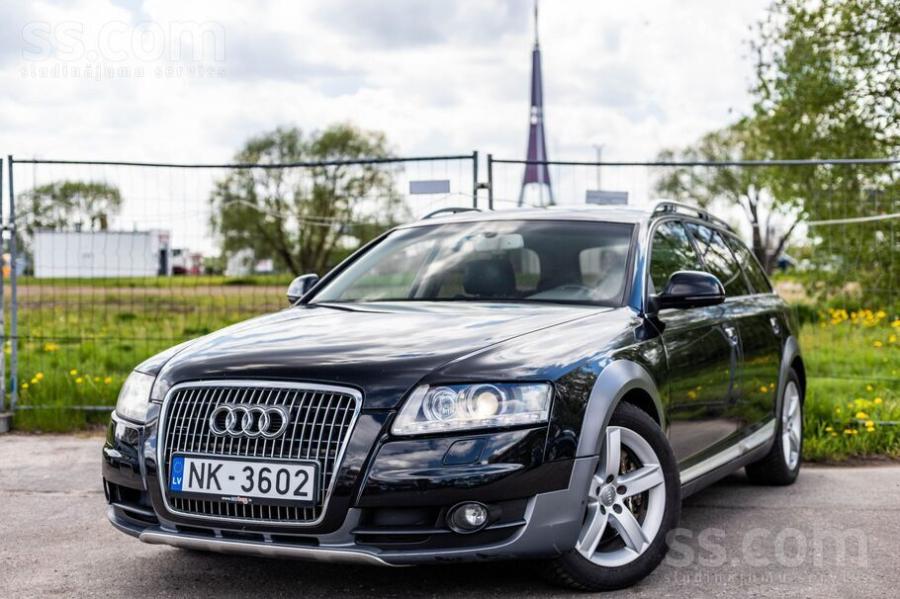 Black Audi Allroad 2010 in Riga, with an engine capacity of 3.00 L and mileage of 435 thousand km for 6290 €, photo 1 on AUTOMOTO.COM.LV