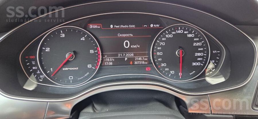 Melns Audi Allroad 2013 Rīga, ar dzinēja tilpumu 3.00 L un nobraukumu 307 tūkst. km par 12500 €, foto 7 vietnē AUTOMOTO.COM.LV