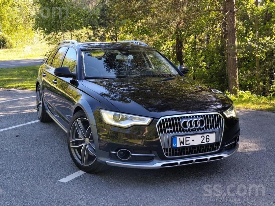 Black Audi Allroad 2014 in Riga, with an engine capacity of 3.00 L and mileage of 333 thousand km for 12500 €, photo 1 on AUTOMOTO.COM.LV