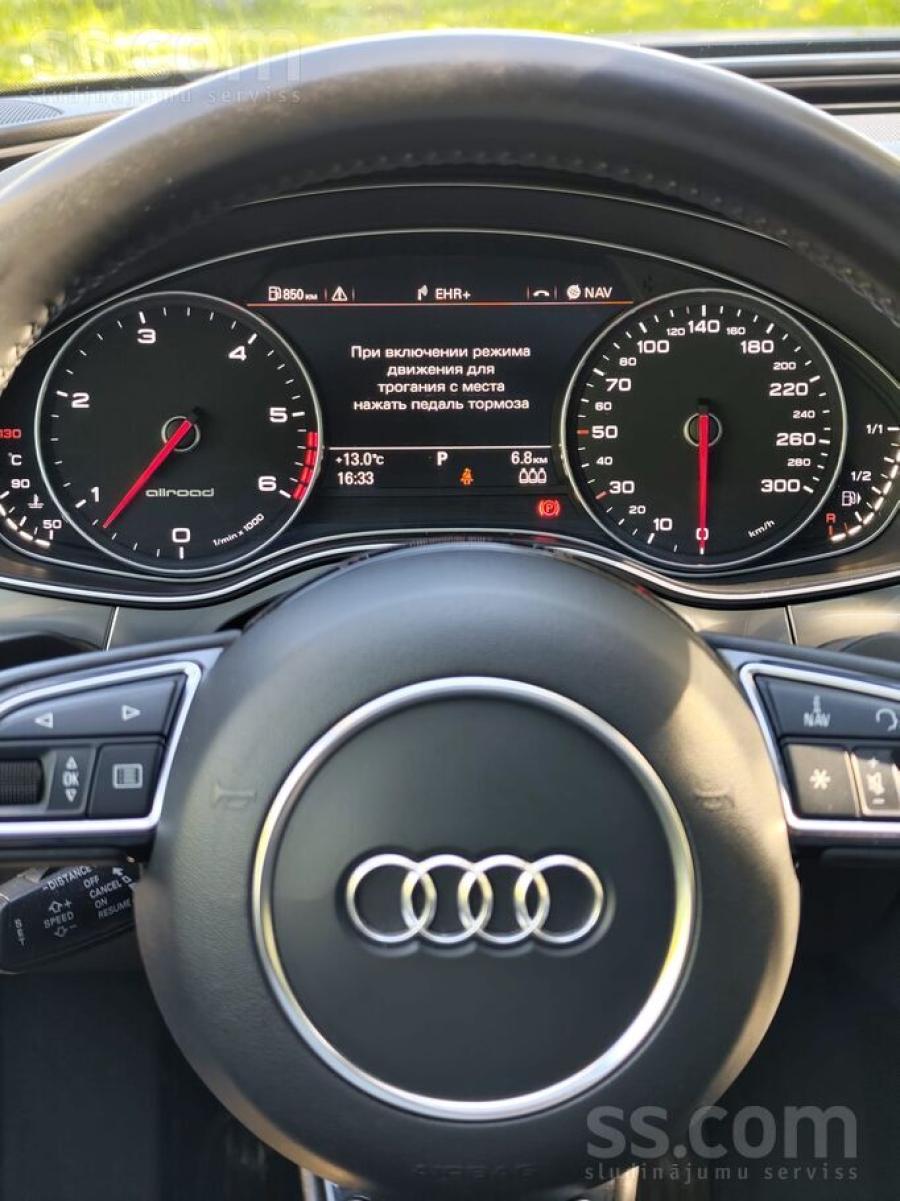 Black Audi Allroad 2014 in Riga, with an engine capacity of 3.00 L and mileage of 333 thousand km for 12500 €, photo 14 on AUTOMOTO.COM.LV