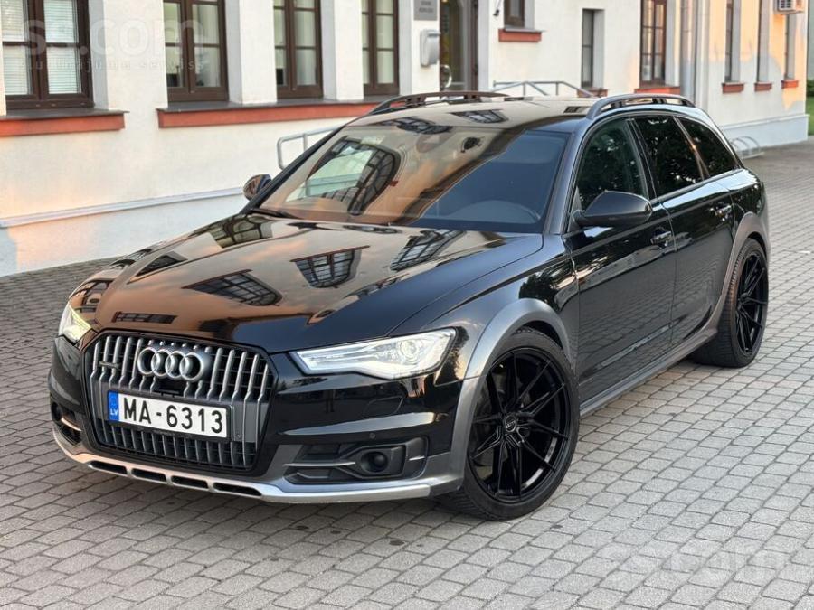 Black Audi Allroad 2016 in Jelgava, with an engine capacity of 3.00 L and mileage of 301 thousand km for 14500 €, photo 1 on AUTOMOTO.COM.LV