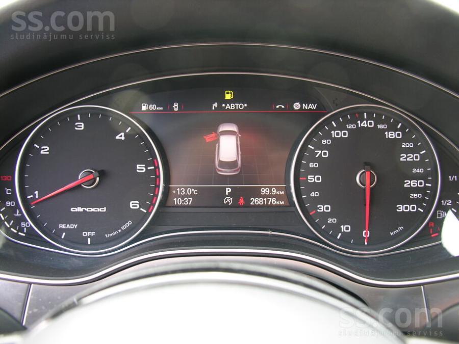 Black Audi Allroad 2017 in Riga, with an engine capacity of 3.00 L and mileage of 268 thousand km for 13400 €, photo 15 on AUTOMOTO.COM.LV