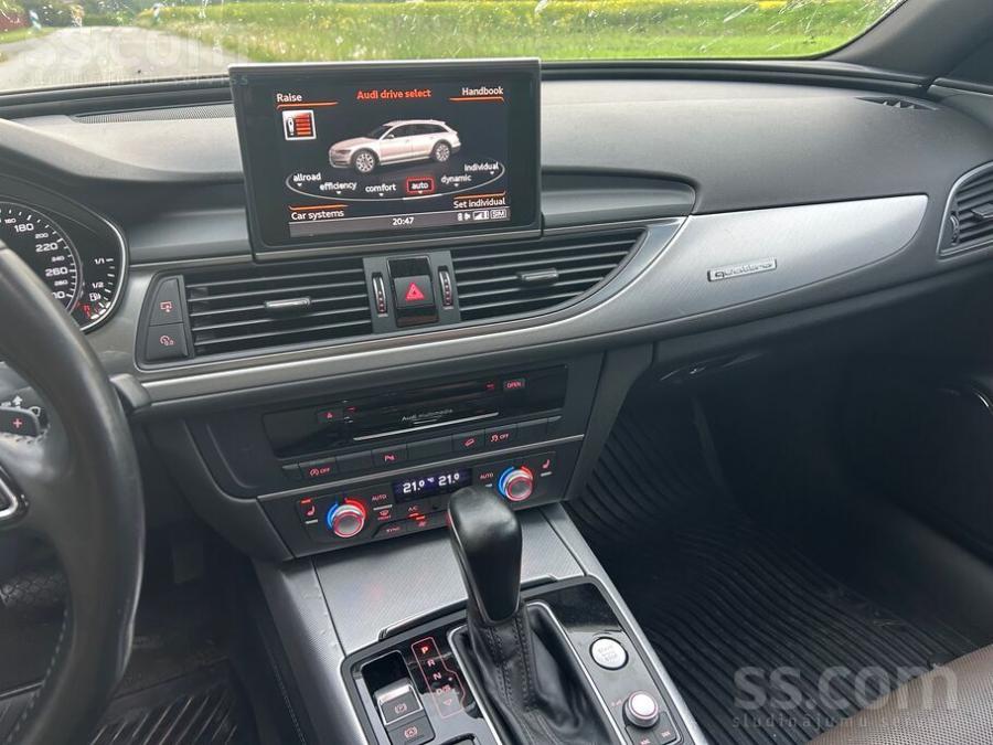 Black Audi Allroad 2017 in Tallinn, with an engine capacity of 3.00 L and mileage of 336 thousand km for 15500 €, photo 12 on AUTOMOTO.COM.LV
