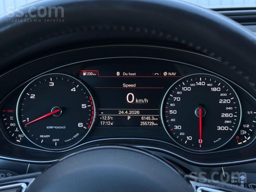 Black Audi Allroad 2018 in Riga, with an engine capacity of 3.00 L and mileage of 256 thousand km for 19980 €, photo 25 on AUTOMOTO.COM.LV