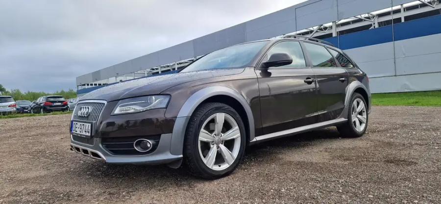 Brown Audi Allroad 2011 in Daugavpils, with an engine capacity of 2.00 L and mileage of 291 thousand km for 7950 €, photo 1 on AUTOMOTO.COM.LV