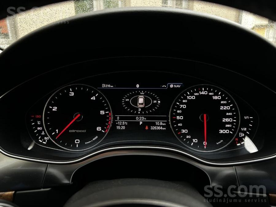 Brown Audi Allroad 2012 in Kuldiga, with an engine capacity of 3.00 L and mileage of 334 thousand km for 11700 €, photo 15 on AUTOMOTO.COM.LV