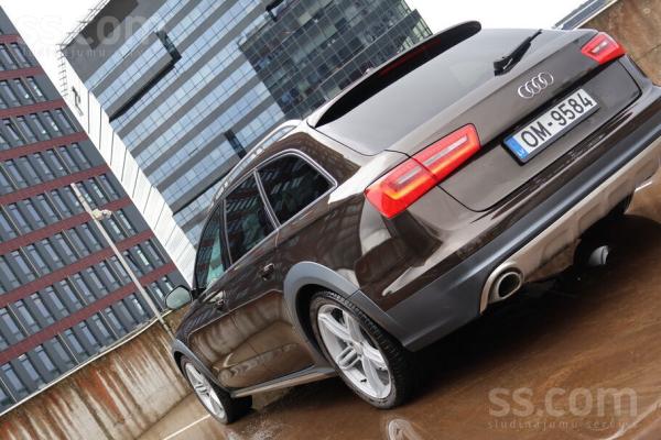 Brown Audi Allroad 2012 in Valmiera, with an engine capacity of 3.00 L and mileage of 283 thousand km for 10845 €, photo 9 on AUTOMOTO.COM.LV