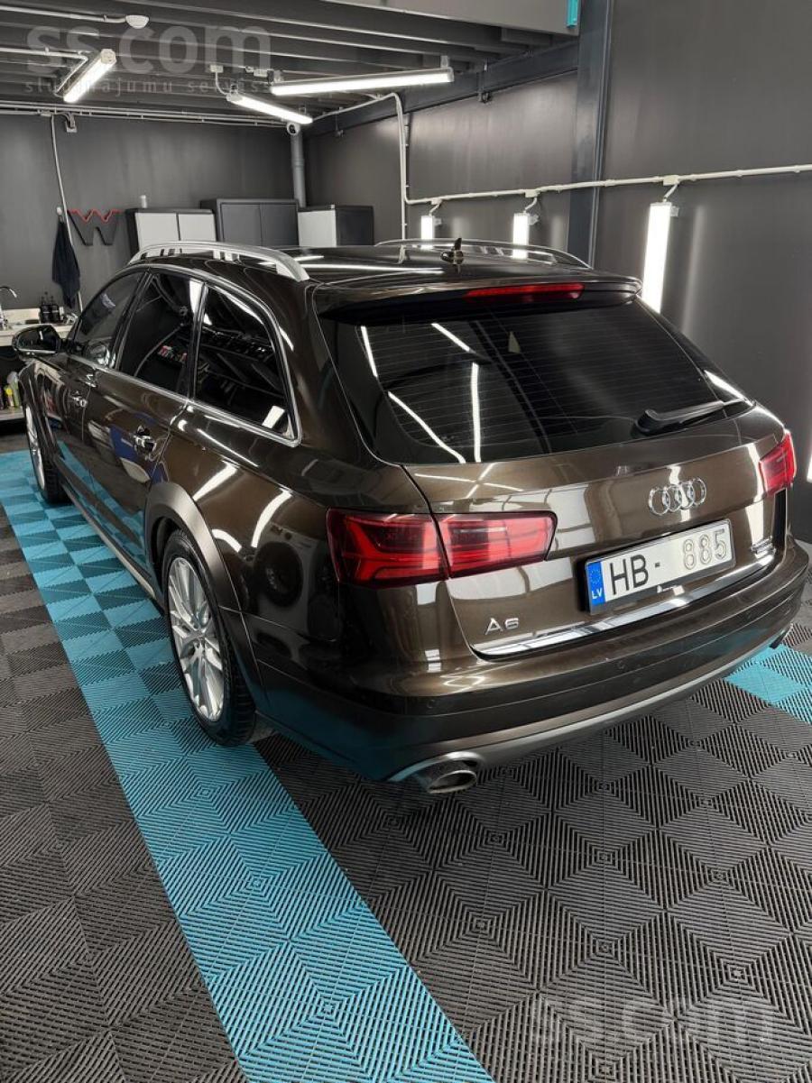 Brown Audi Allroad 2015 in Ogre, with an engine capacity of 3.00 L and mileage of 346 thousand km for 14200 €, photo 5 on AUTOMOTO.COM.LV