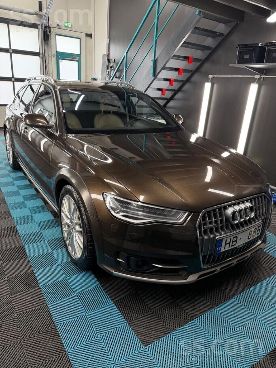 Brown Audi Allroad 2015 in Ogre, with an engine capacity of 3.00 L and mileage of 346 thousand km for 14200 €, photo 6 on AUTOMOTO.COM.LV