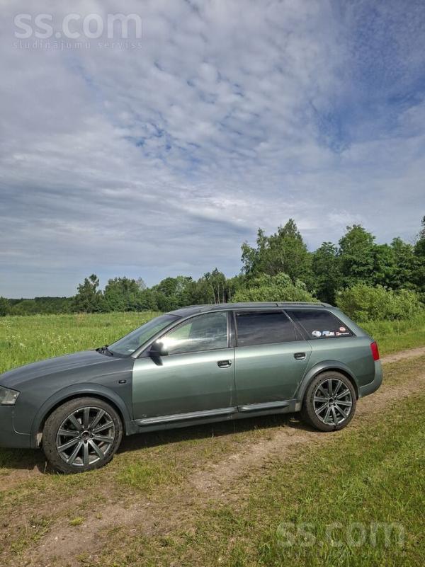 Green Audi Allroad 2000 in Madona, with an engine capacity of 2.50 L and mileage of 396 thousand km for 2400 €, photo 2 on AUTOMOTO.COM.LV