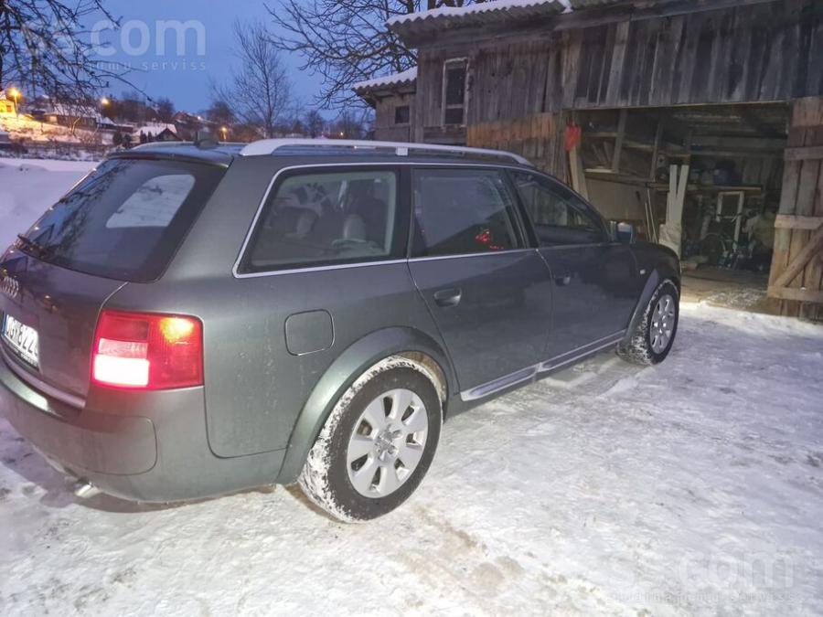 Green Audi Allroad 2003 in Ludza, with an engine capacity of 2.50 L and mileage of 565 thousand km for 3500 €, photo 1 on AUTOMOTO.COM.LV