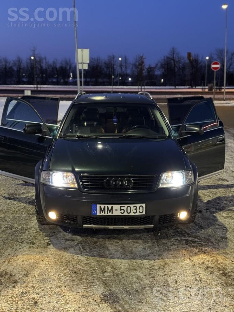 Green Audi Allroad 2003 in Riga, with an engine capacity of 2.50 L and mileage of 348 thousand km for 3300 €, photo 1 on AUTOMOTO.COM.LV