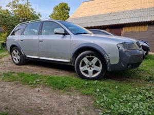 Pelēks Audi Allroad 2001 Alūksne, ar dzinēja tilpumu 2.50 L un nobraukumu 450 tūkst. km par 2000 €, foto 2 vietnē AUTOMOTO.COM.LV