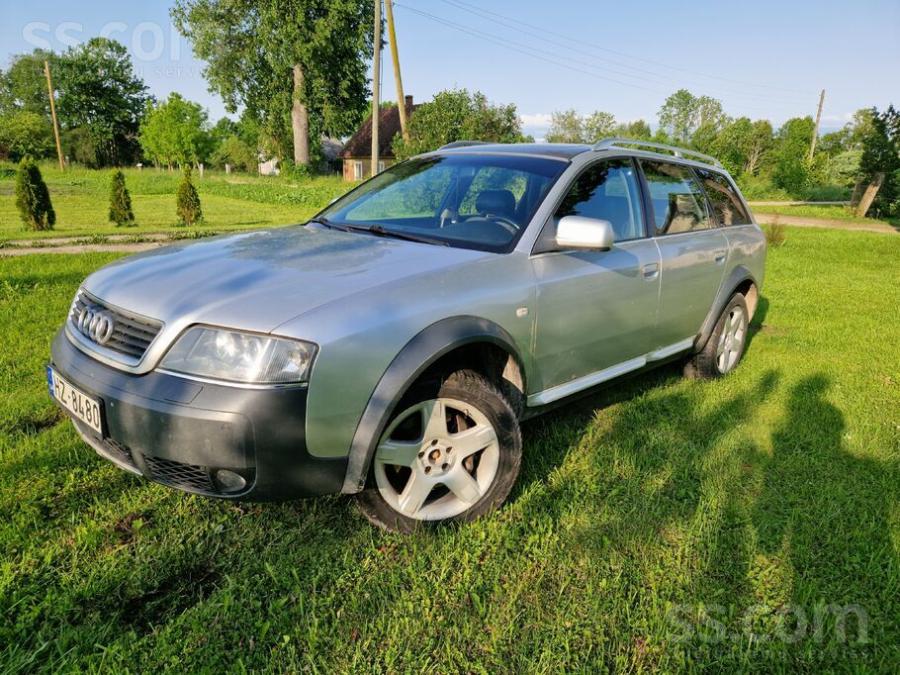 Pelēks Audi Allroad 2001 Alūksne, ar dzinēja tilpumu 2.50 L un nobraukumu 450 tūkst. km par 2000 €, foto 6 vietnē AUTOMOTO.COM.LV