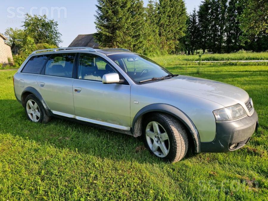 Pelēks Audi Allroad 2001 Alūksne, ar dzinēja tilpumu 2.50 L un nobraukumu 450 tūkst. km par 2000 €, foto 12 vietnē AUTOMOTO.COM.LV