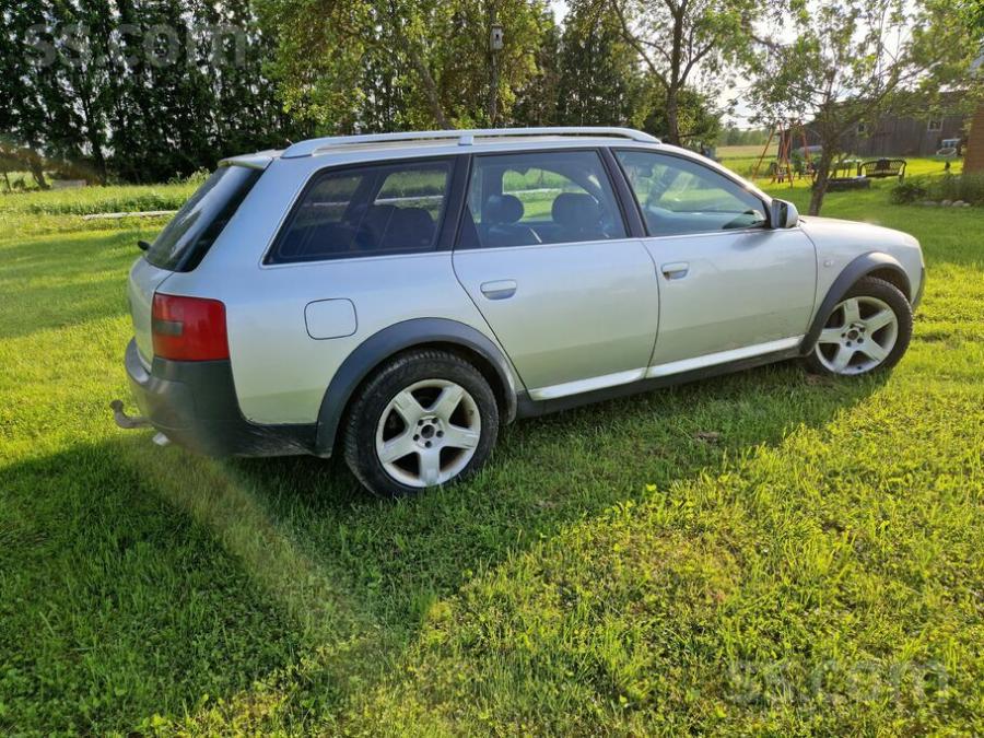 Pelēks Audi Allroad 2001 Alūksne, ar dzinēja tilpumu 2.50 L un nobraukumu 450 tūkst. km par 2000 €, foto 13 vietnē AUTOMOTO.COM.LV