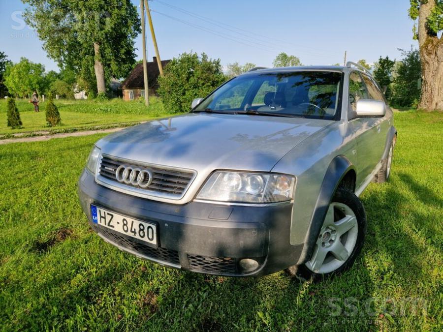 Pelēks Audi Allroad 2001 Alūksne, ar dzinēja tilpumu 2.50 L un nobraukumu 450 tūkst. km par 2000 €, foto 15 vietnē AUTOMOTO.COM.LV