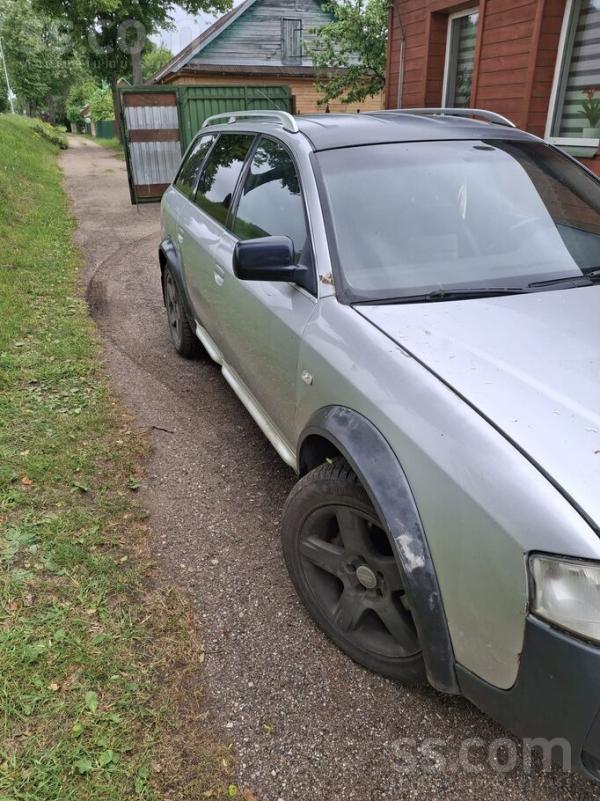 Grey Audi Allroad 2001 in Daugavpils, with an engine capacity of 2.50 L and mileage of 295 thousand km for 1500 €, photo 3 on AUTOMOTO.COM.LV