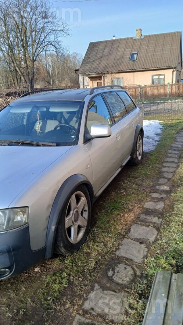 Grey Audi Allroad 2001 in Jelgava, with an engine capacity of 2.50 L and mileage of 300 thousand km for 1300 €, photo 6 on AUTOMOTO.COM.LV