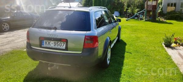 Grey Audi Allroad 2001 in Riga, with an engine capacity of 2.50 L and mileage of 343 thousand km for 2400 €, photo 4 on AUTOMOTO.COM.LV
