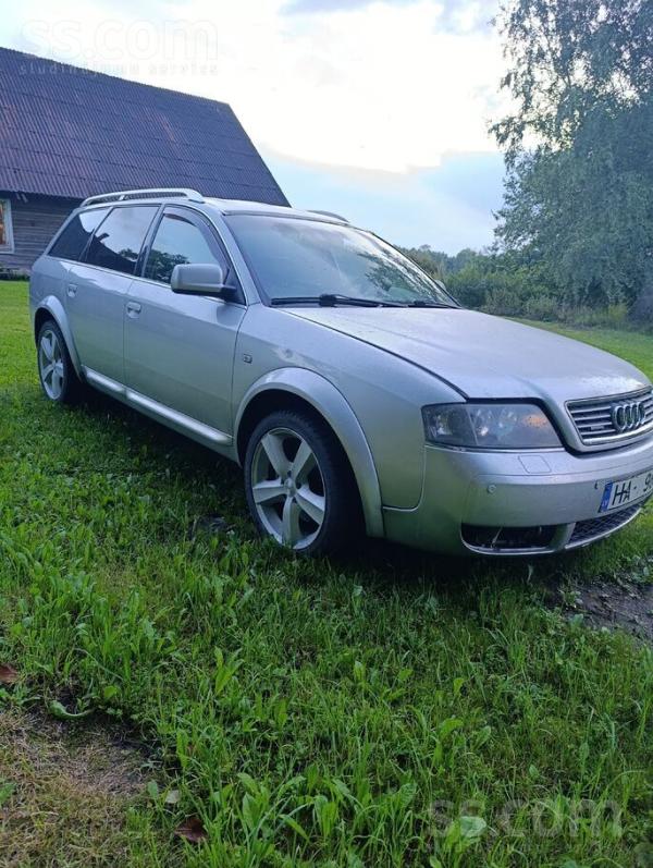 Pelēks Audi Allroad 2001 Madona, ar dzinēja tilpumu 2.50 L un nobraukumu 327 tūkst. km par 1700 €, foto 4 vietnē AUTOMOTO.COM.LV