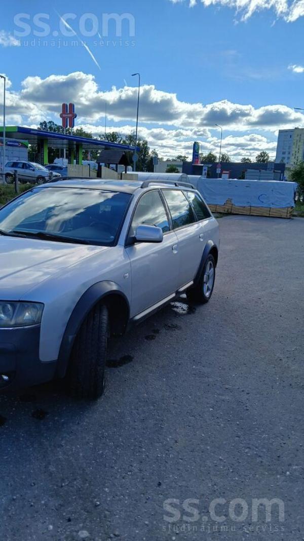 Grey Audi Allroad 2001 in Jelgava, with an engine capacity of 2.50 L and mileage of 300 thousand km for 1550 €, photo 2 on AUTOMOTO.COM.LV