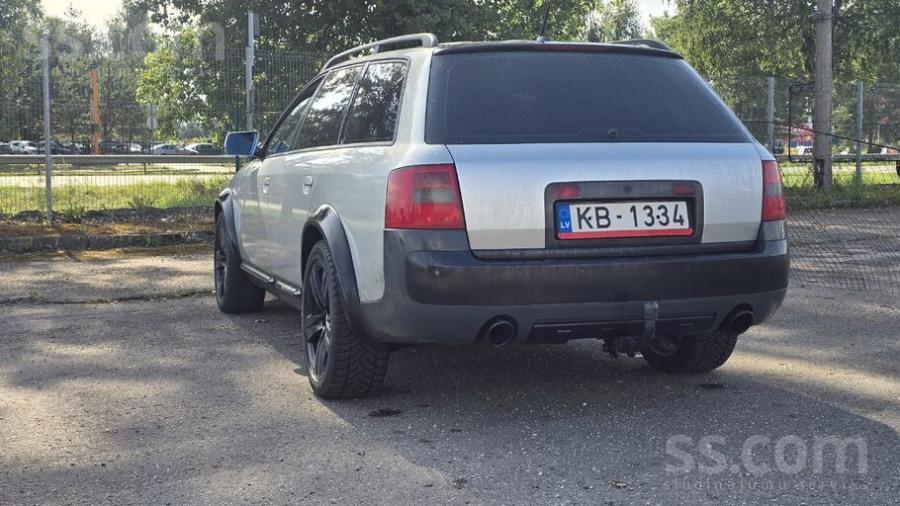 Pelēks Audi Allroad 2001 Rīga, ar dzinēja tilpumu 2.70 L un nobraukumu 300 tūkst. km par 10000 €, foto 6 vietnē AUTOMOTO.COM.LV