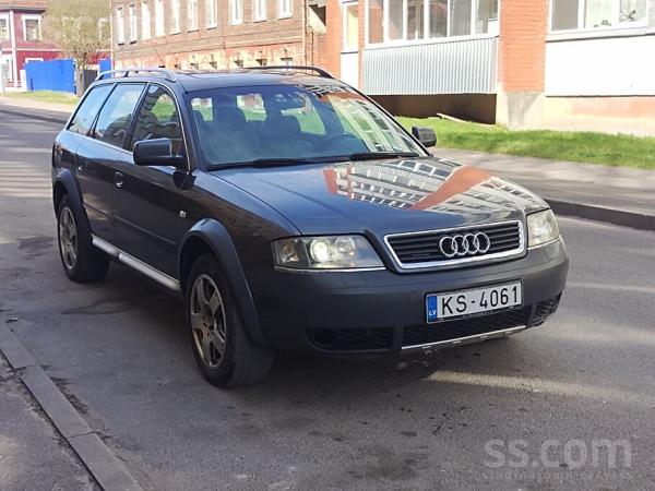 Grey Audi Allroad 2002 in Riga, with an engine capacity of 2.50 L and mileage of 0 thousand km for 2600 €, photo 1 on AUTOMOTO.COM.LV