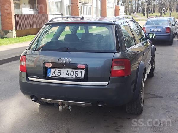 Pelēks Audi Allroad 2002 Rīga, ar dzinēja tilpumu 2.50 L un nobraukumu 0 tūkst. km par 2600 €, foto 6 vietnē AUTOMOTO.COM.LV