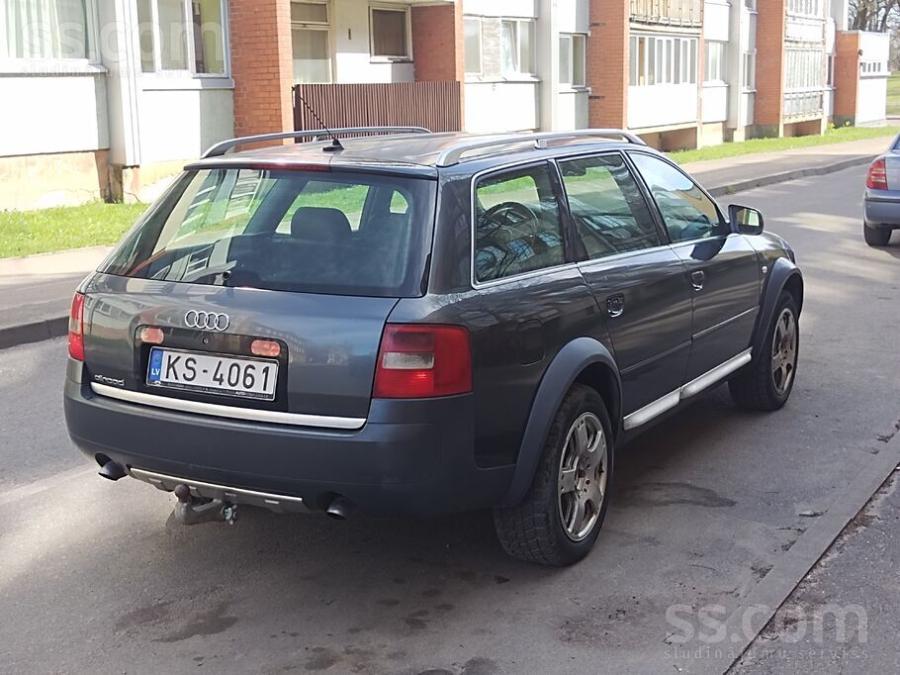 Pelēks Audi Allroad 2002 Rīga, ar dzinēja tilpumu 2.50 L un nobraukumu 0 tūkst. km par 2600 €, foto 8 vietnē AUTOMOTO.COM.LV