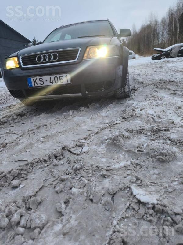 Grey Audi Allroad 2002 in Jelgava, with an engine capacity of 2.50 L and mileage of 303 thousand km for 1700 €, photo 3 on AUTOMOTO.COM.LV