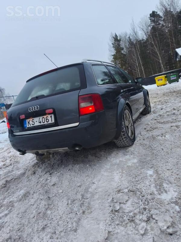 Grey Audi Allroad 2002 in Jelgava, with an engine capacity of 2.50 L and mileage of 303 thousand km for 1700 €, photo 4 on AUTOMOTO.COM.LV