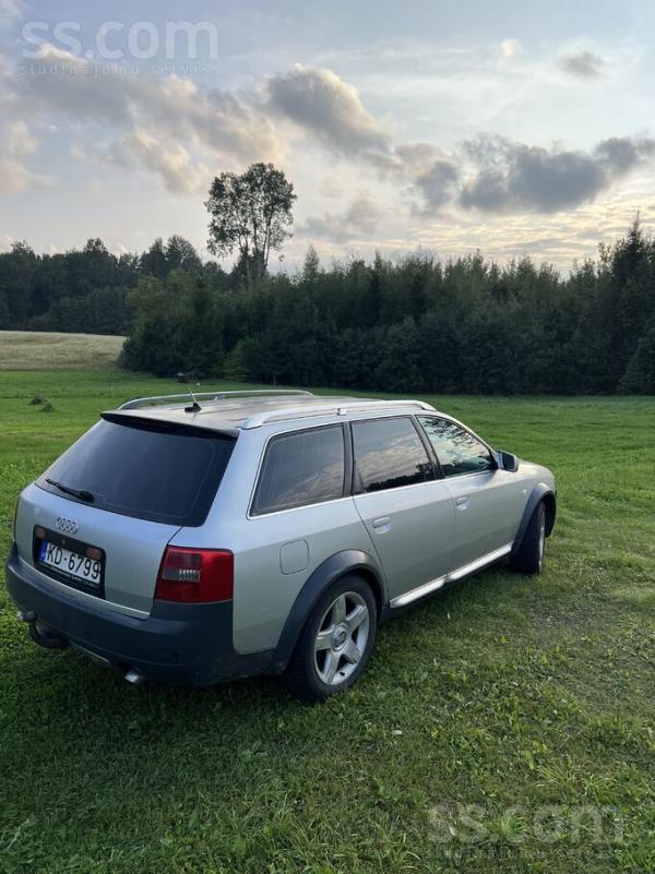 Pelēks Audi Allroad 2002 Rīga, ar dzinēja tilpumu 2.50 L un nobraukumu 372 tūkst. km par 2150 €, foto 3 vietnē AUTOMOTO.COM.LV