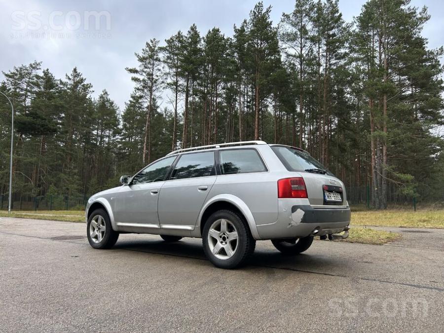 Grey Audi Allroad 2003 in Riga, with an engine capacity of 2.50 L and mileage of 369 thousand km for 2750 €, photo 3 on AUTOMOTO.COM.LV