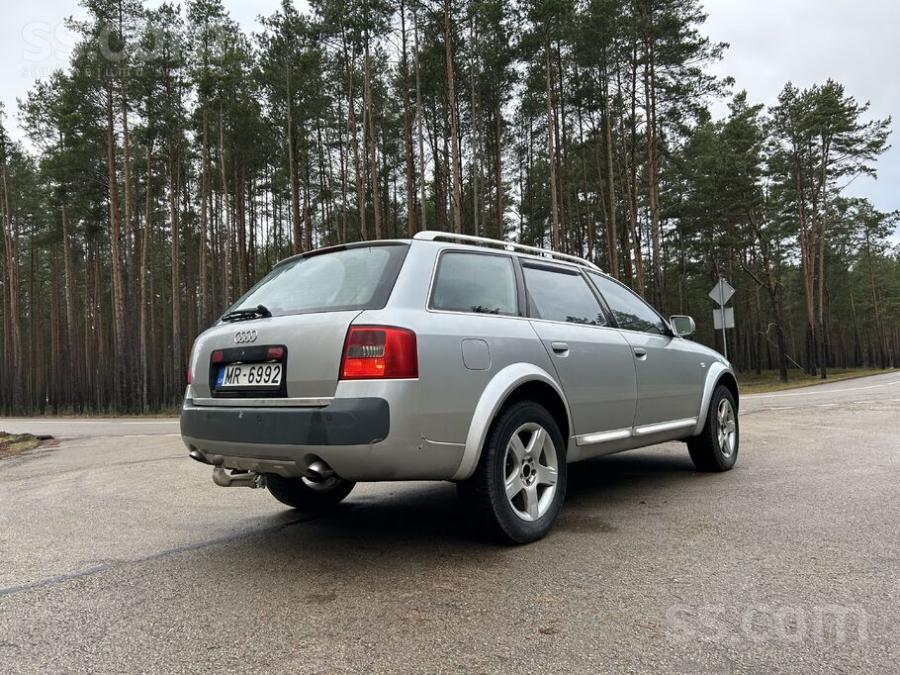 Grey Audi Allroad 2003 in Riga, with an engine capacity of 2.50 L and mileage of 369 thousand km for 2750 €, photo 4 on AUTOMOTO.COM.LV
