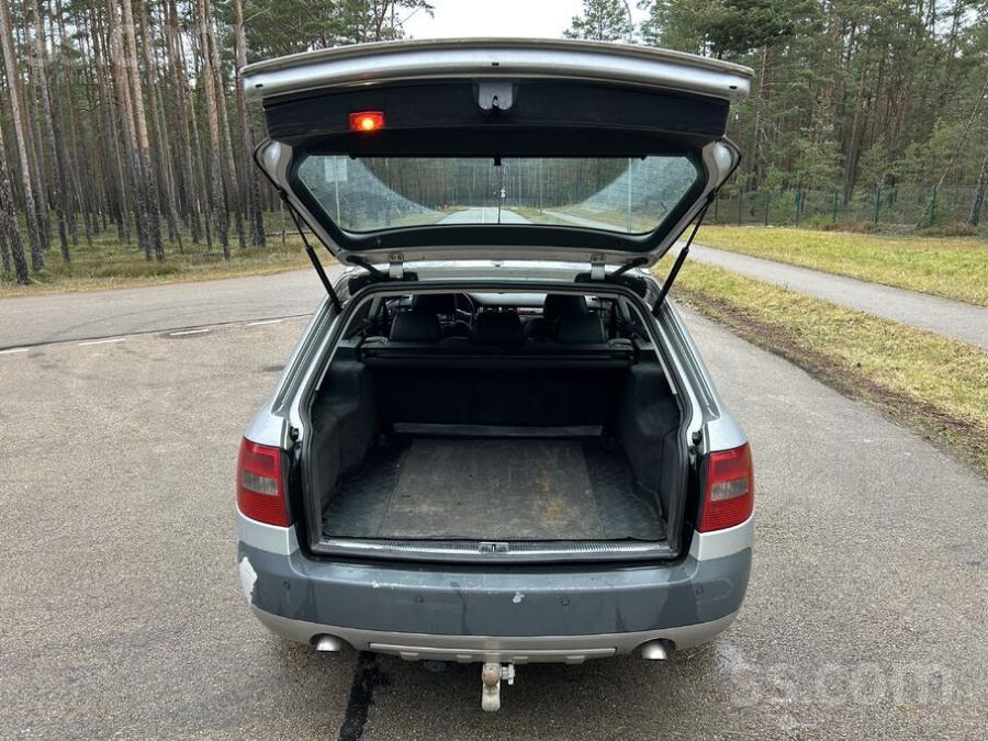 Grey Audi Allroad 2003 in Riga, with an engine capacity of 2.50 L and mileage of 369 thousand km for 2750 €, photo 13 on AUTOMOTO.COM.LV