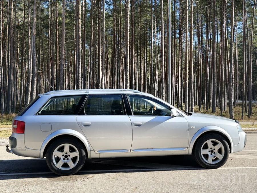 Grey Audi Allroad 2003 in Riga, with an engine capacity of 2.50 L and mileage of 372 thousand km for 2050 €, photo 1 on AUTOMOTO.COM.LV