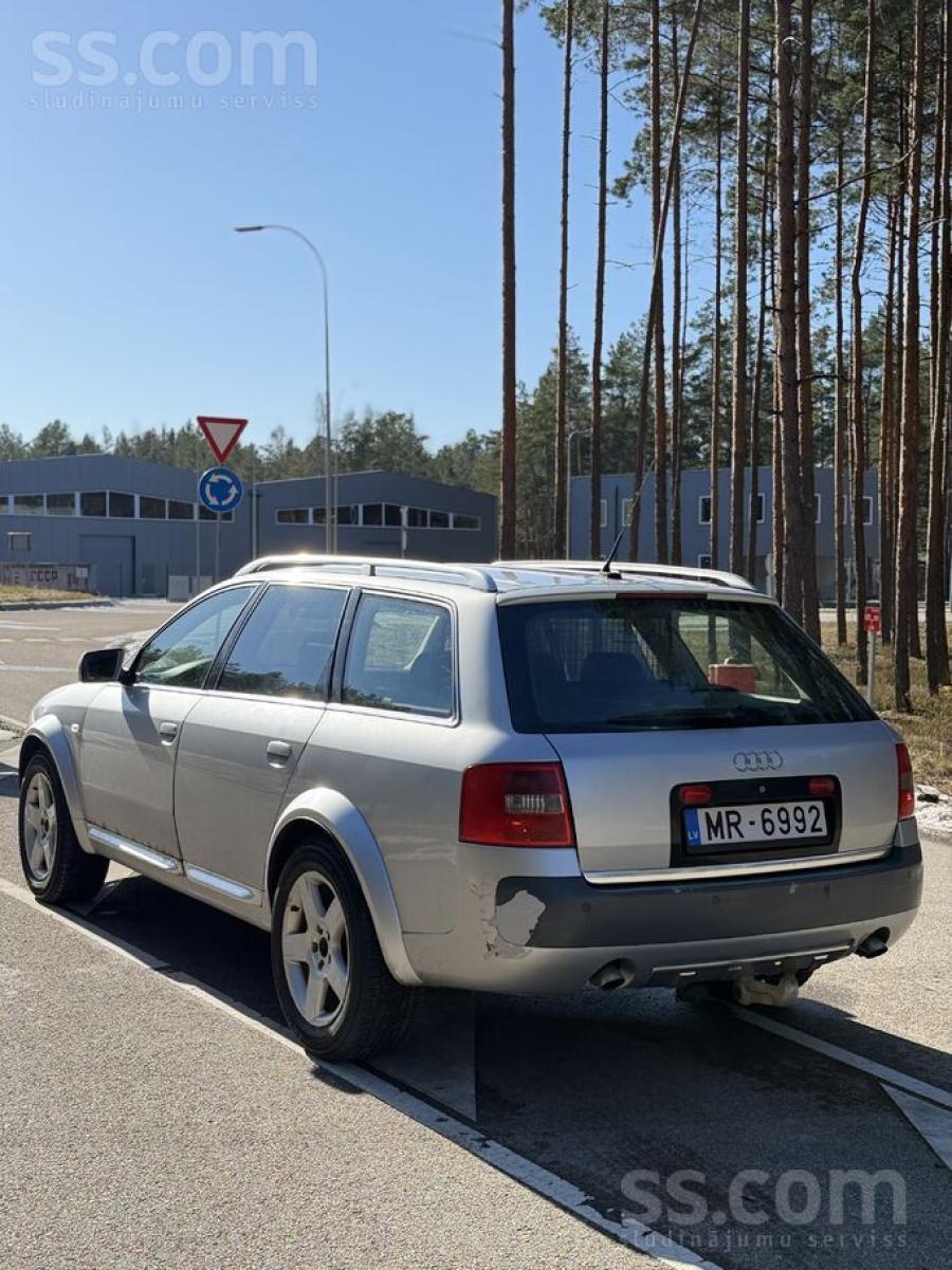 Grey Audi Allroad 2003 in Riga, with an engine capacity of 2.50 L and mileage of 372 thousand km for 2050 €, photo 4 on AUTOMOTO.COM.LV