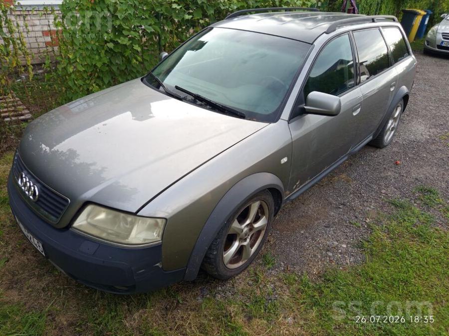 Pelēks Audi Allroad 2003 Jelgava, ar dzinēja tilpumu 2.50 L un nobraukumu 431 tūkst. km par 1350 €, foto 1 vietnē AUTOMOTO.COM.LV