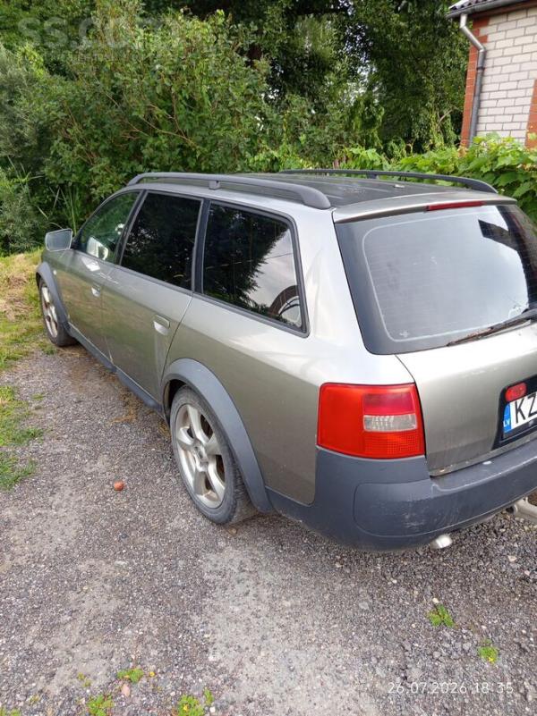 Pelēks Audi Allroad 2003 Jelgava, ar dzinēja tilpumu 2.50 L un nobraukumu 431 tūkst. km par 1350 €, foto 4 vietnē AUTOMOTO.COM.LV