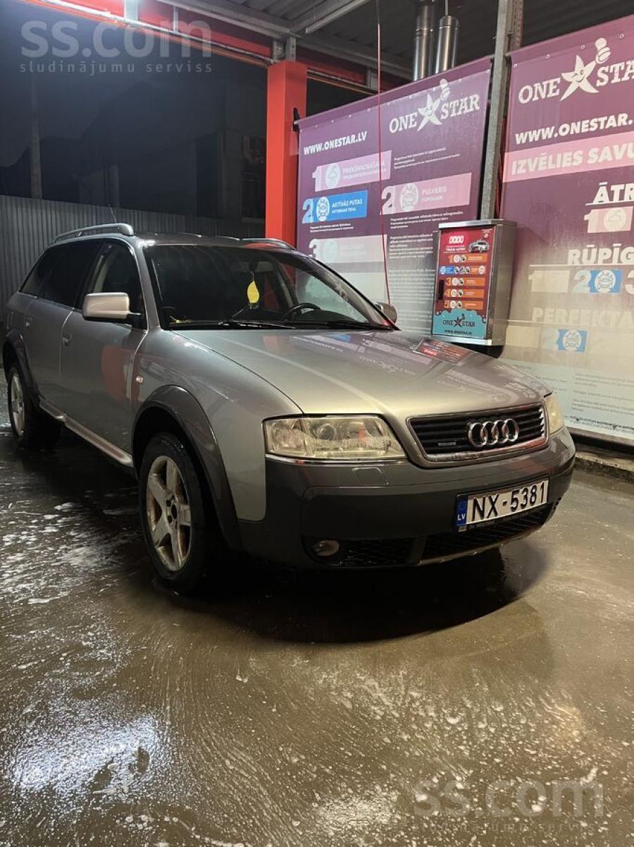 Grey Audi Allroad 2004 in Daugavpils, with an engine capacity of 2.50 L and mileage of 495 thousand km for 1600 €, photo 2 on AUTOMOTO.COM.LV