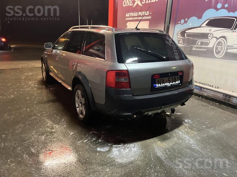 Grey Audi Allroad 2004 in Daugavpils, with an engine capacity of 2.50 L and mileage of 495 thousand km for 1600 €, photo 5 on AUTOMOTO.COM.LV
