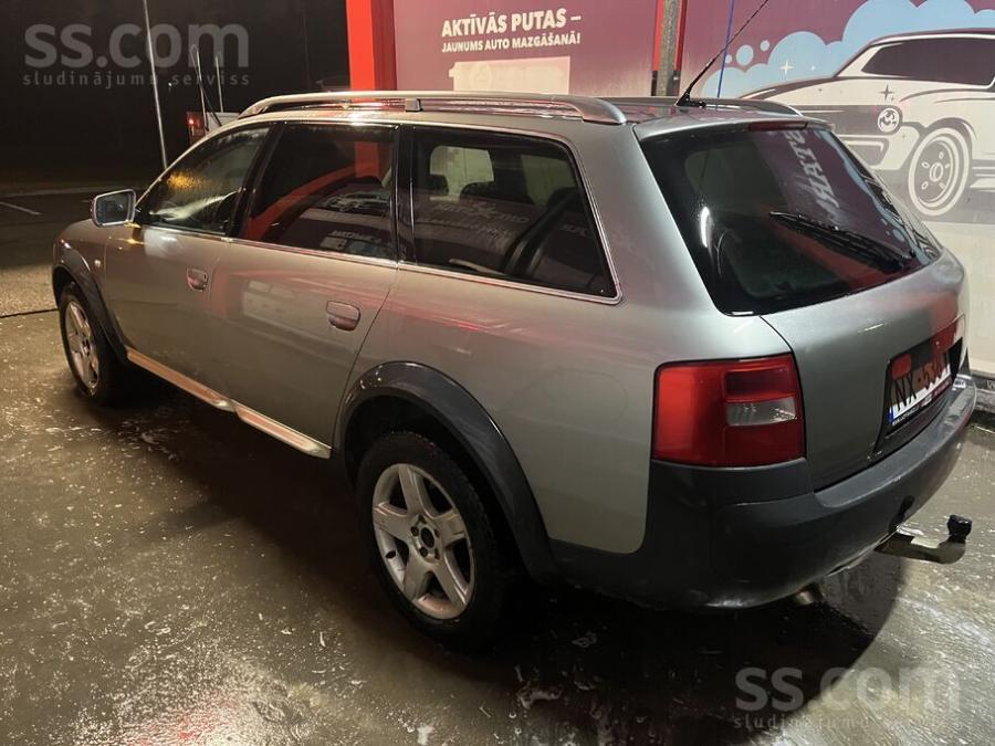 Grey Audi Allroad 2004 in Daugavpils, with an engine capacity of 2.50 L and mileage of 495 thousand km for 1600 €, photo 6 on AUTOMOTO.COM.LV