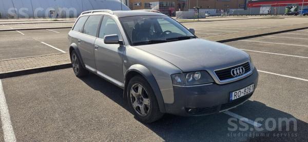 Grey Audi Allroad 2004 in Jurmala, with an engine capacity of 2.70 L and mileage of 352 thousand km for 1800 €, photo 2 on AUTOMOTO.COM.LV
