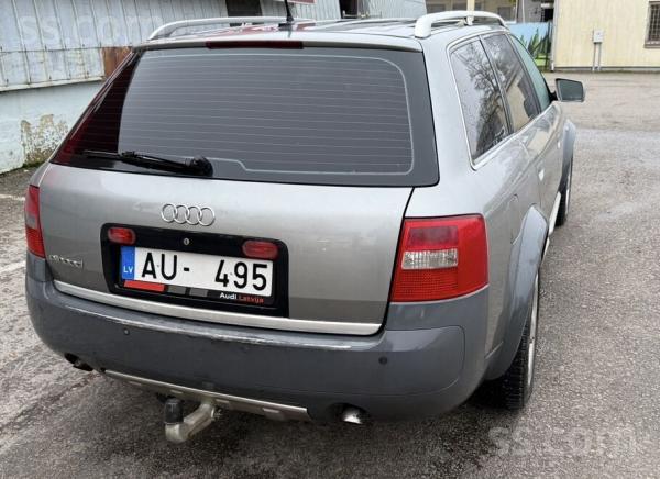 Grey Audi Allroad 2004 in Riga, with an engine capacity of 2.50 L and mileage of 298 thousand km for 3500 €, photo 3 on AUTOMOTO.COM.LV