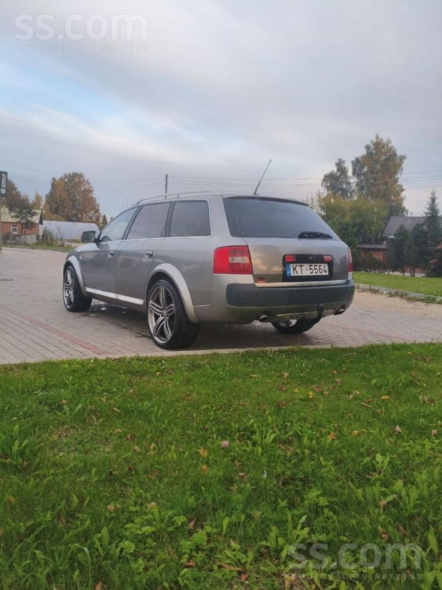 Pelēks Audi Allroad 2004 Rēzekne, ar dzinēja tilpumu 2.50 L un nobraukumu 290 tūkst. km par 1750 €, foto 3 vietnē AUTOMOTO.COM.LV