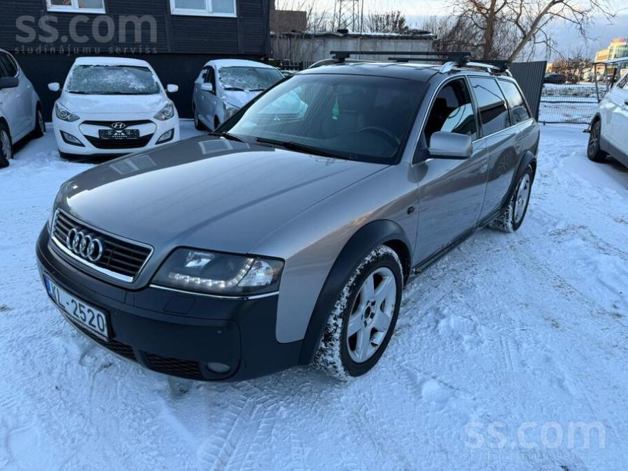 Grey Audi Allroad 2005 in Riga, with an engine capacity of 2.50 L and mileage of 493 thousand km for 1590 €, photo 1 on AUTOMOTO.COM.LV
