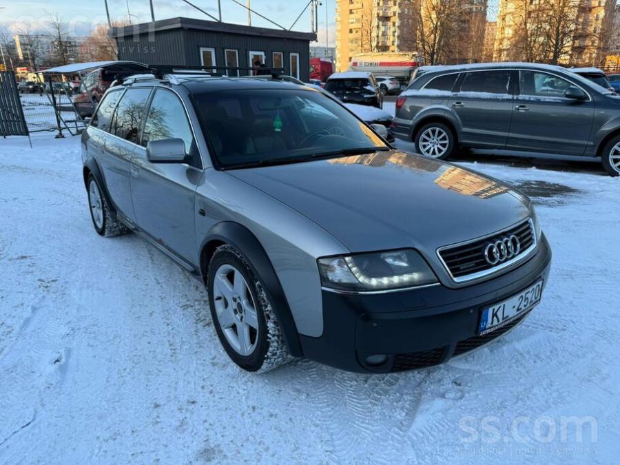 Grey Audi Allroad 2005 in Riga, with an engine capacity of 2.50 L and mileage of 493 thousand km for 1590 €, photo 2 on AUTOMOTO.COM.LV