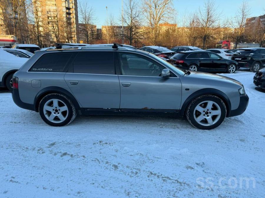 Grey Audi Allroad 2005 in Riga, with an engine capacity of 2.50 L and mileage of 493 thousand km for 1590 €, photo 4 on AUTOMOTO.COM.LV